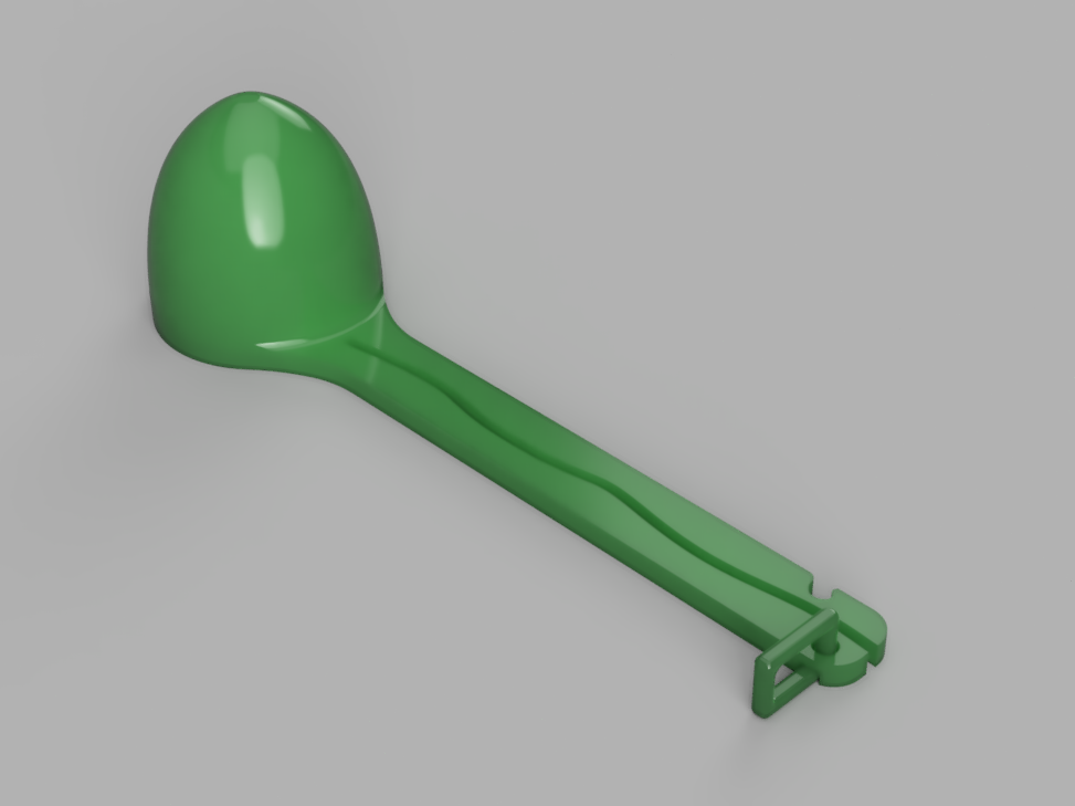 Coffee Spoon With Clamp by Print in Place | Download free STL model ...