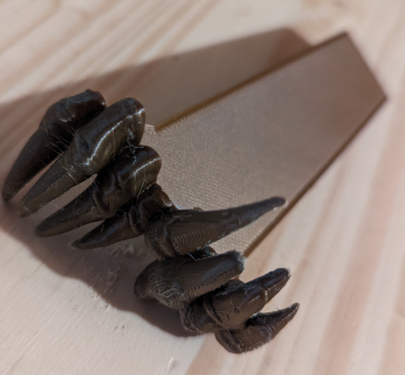 Demon Hands Bookmark (larger) by WulffN | Download free STL model ...