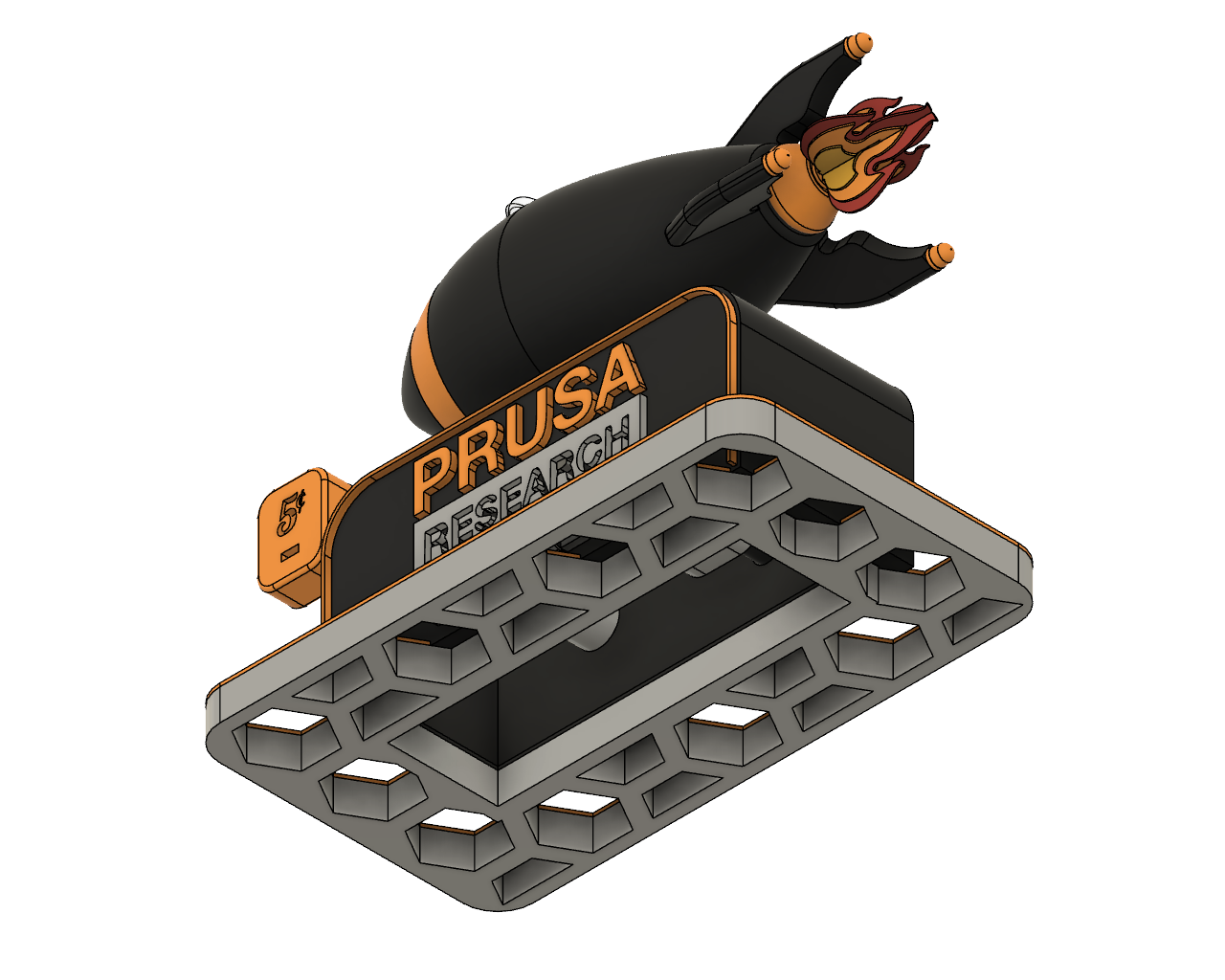 PRUSA Research Rocket von Jeanre | Kostenloses STL-Modell herunterladen ...