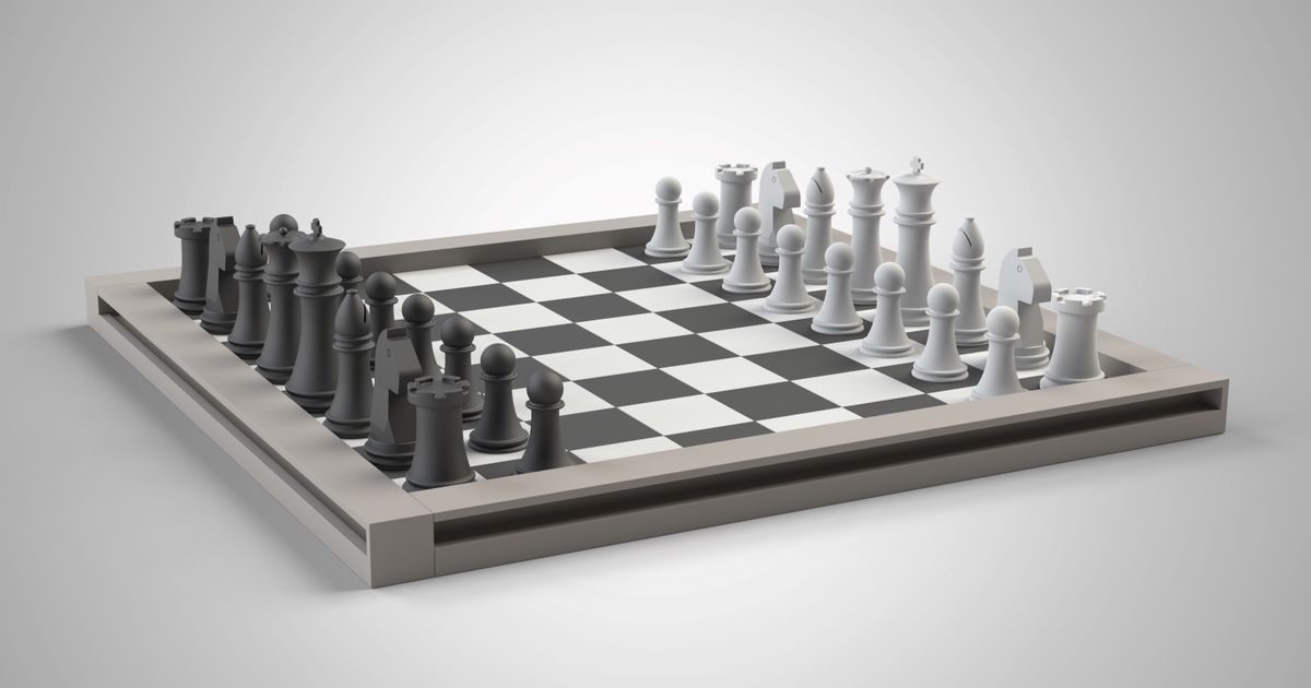 Jigsaw Puzzle Chess Board por Jamie Saunders | Descargar modelo STL ...