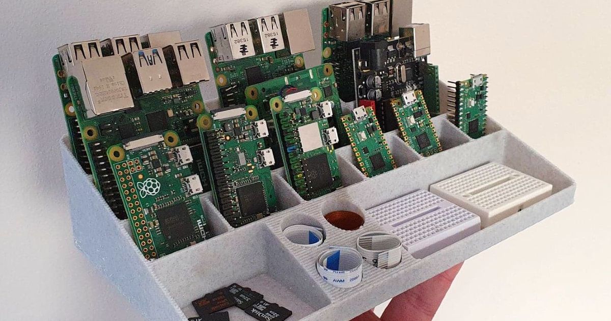 The Raspberry Pi Collector's Desk Organiser by FreeMiniatures ...