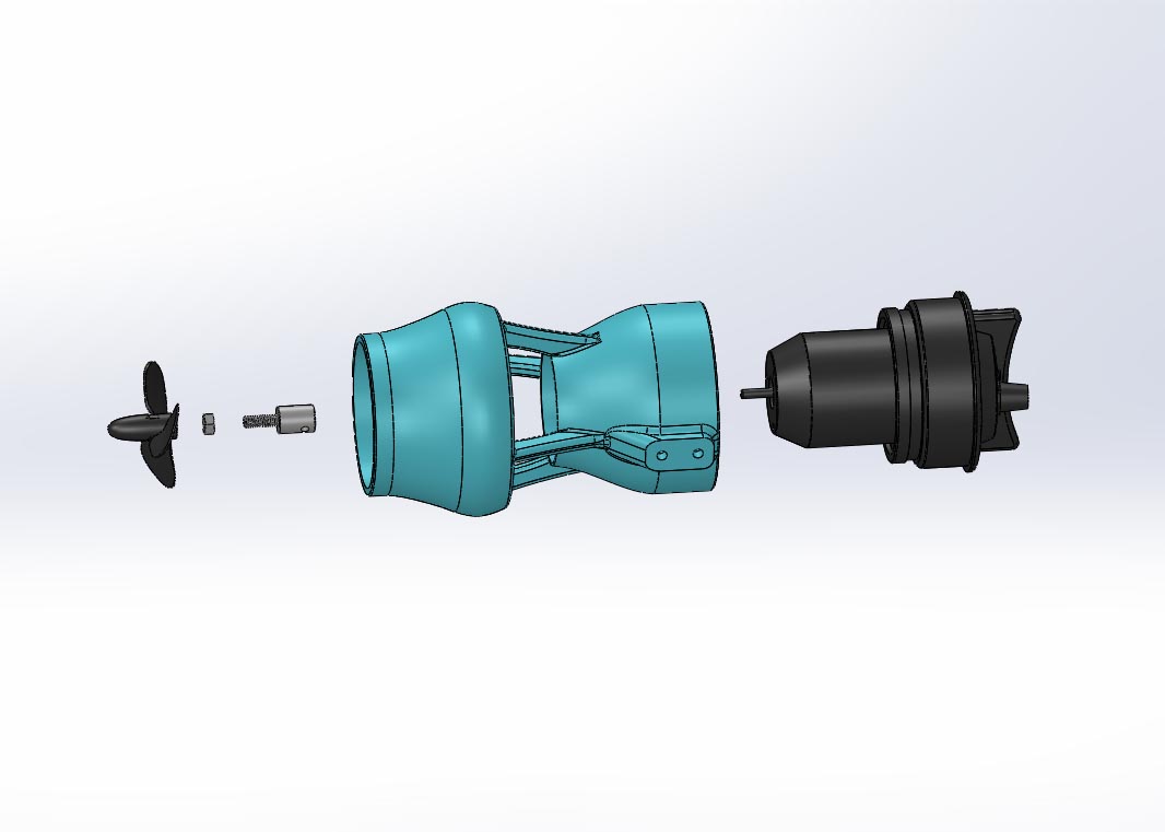 ROV Kort Nozzle for Bilge Pump Thruster w/Integrated Mount. by sthone ...