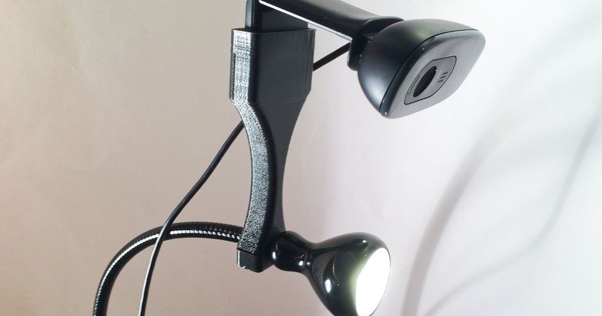 Ikea LED Lamp / Logitech C270 Camera Mount by sthone | Download free ...