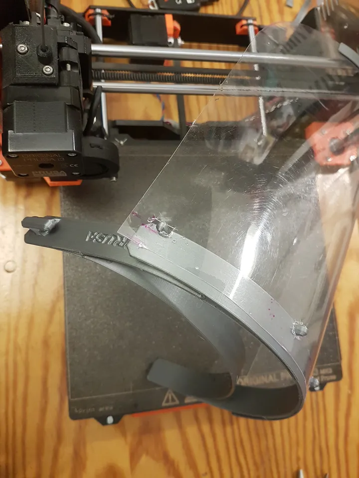 Custom clip for Prusa Protective Face Shield Covid-19 by Catsailingnews ...