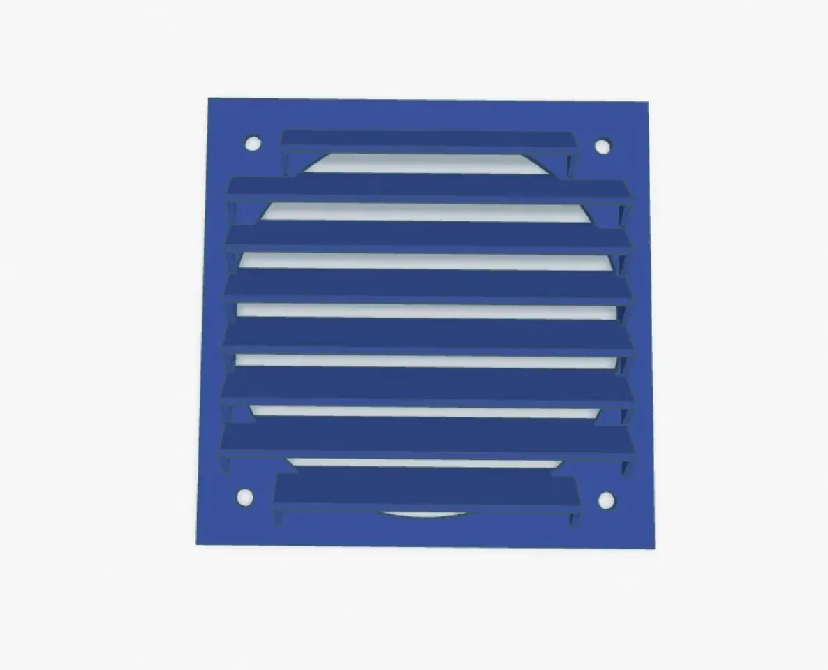 80mm Fan Cover - High Flow by Triple G Workshop | Download free STL ...