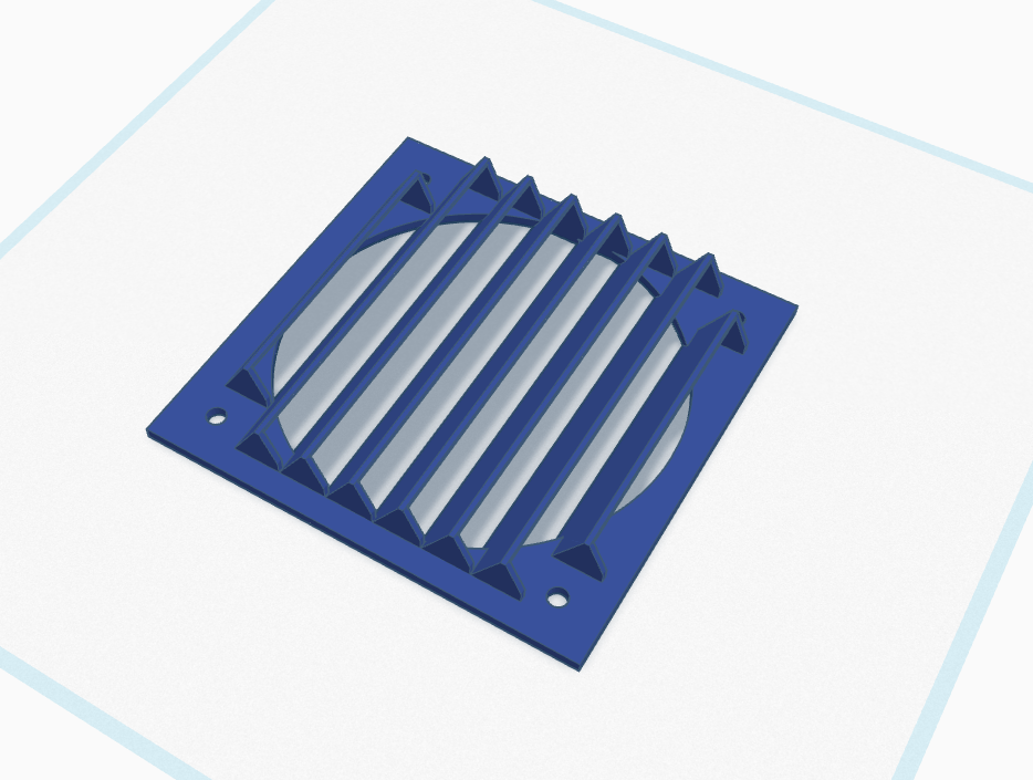 80mm Fan Cover - High Flow by Triple G Workshop | Download free STL ...
