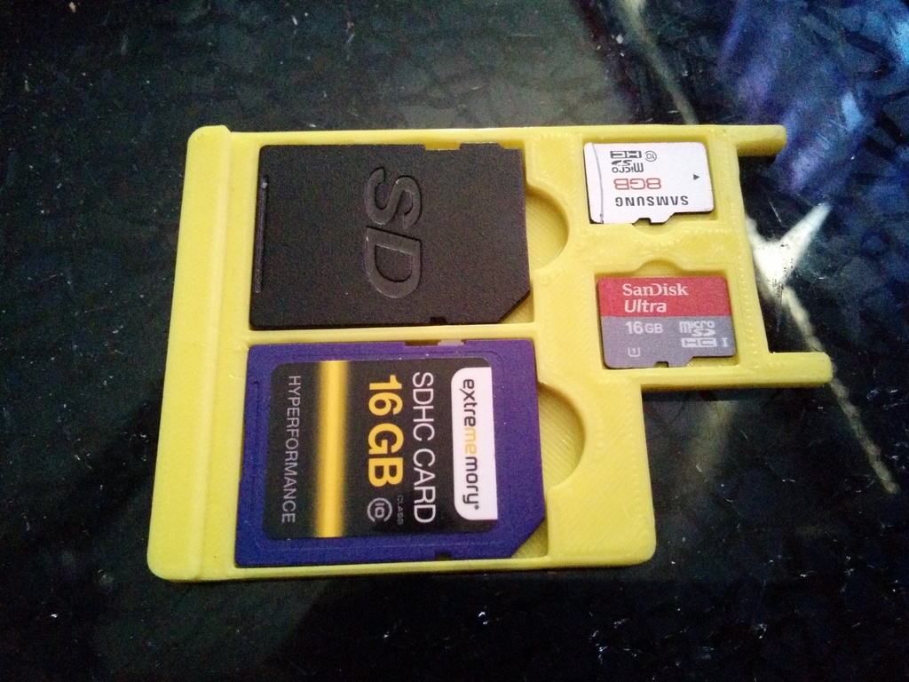 Improved Express card slot SD card wallet by zeus | Download free STL ...