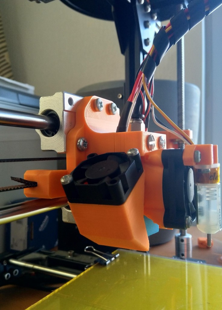 Prusa I3 E3D v6 x-axis carriage v2 by Kverb | Download free STL model ...
