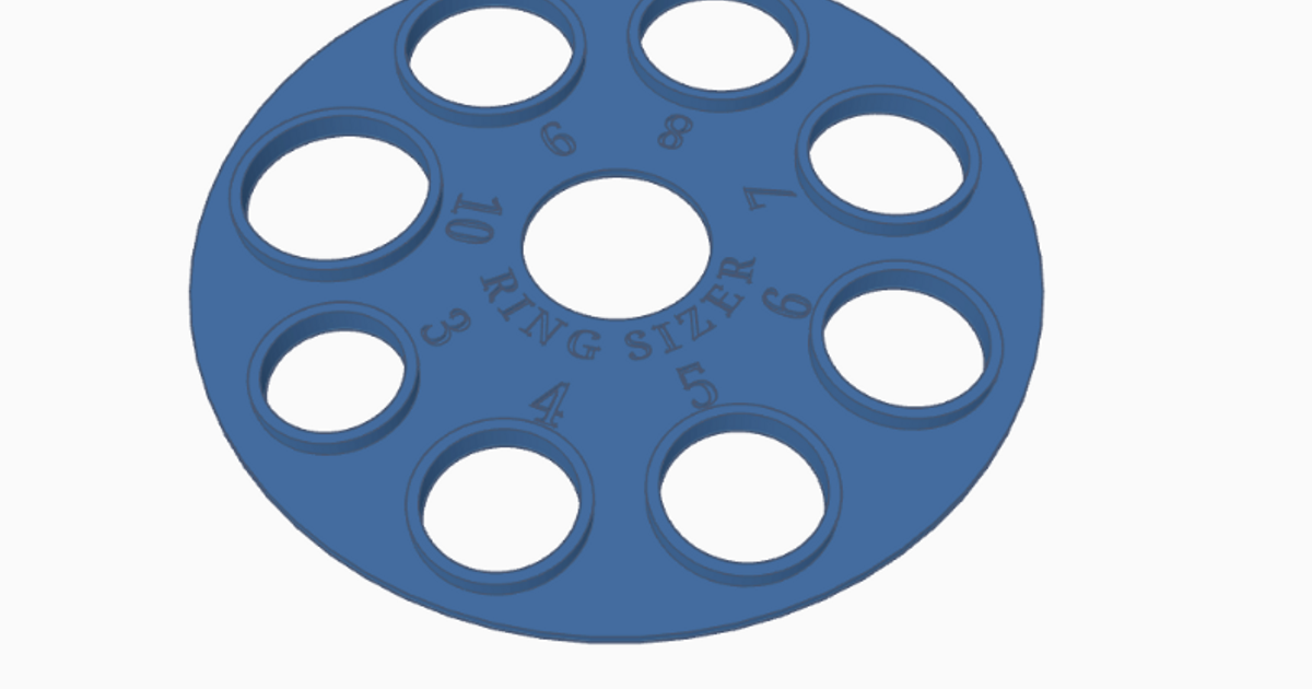 Ring Sizer Round by Sandy Wrestler | Download free STL model ...