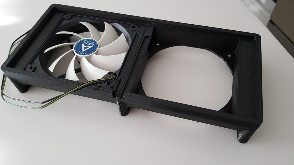 CR-10 120mm Fan Base (Dovetail) by Aero3D | Download free STL model ...
