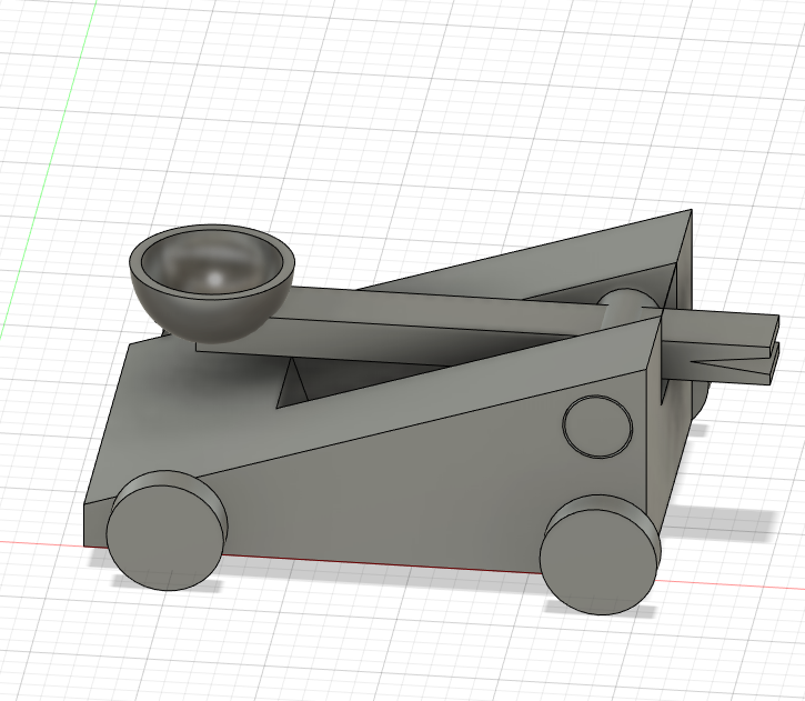 Catapult with Wheels. by Skibub28 | Download free STL model ...