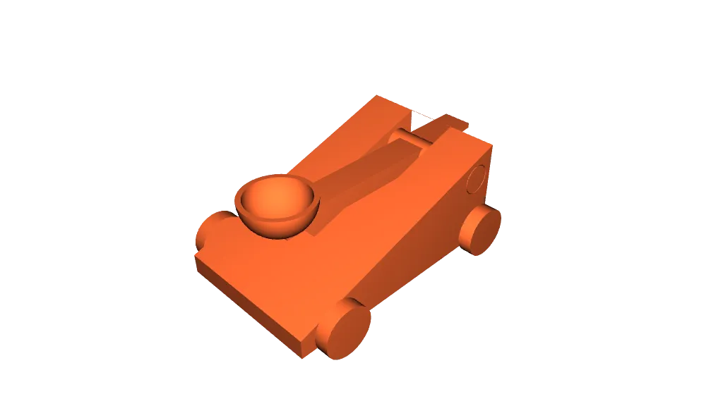 Catapult with Wheels. by Skibub28 | Download free STL model ...