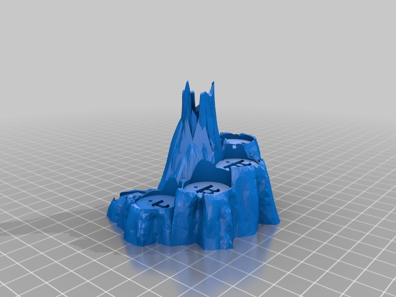 War of the Ring Mt Doom Stronghold by CMprinting | Download free STL ...