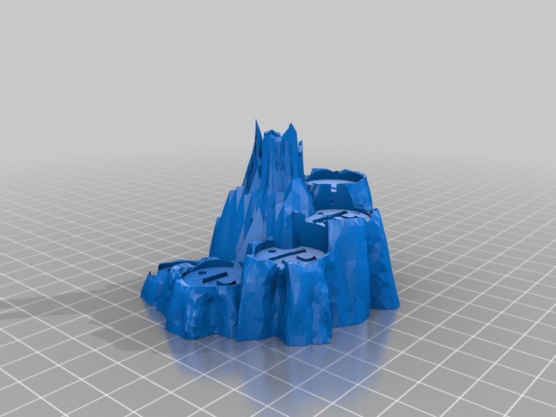 War of the Ring Mt Doom Stronghold by CMprinting | Download free STL ...