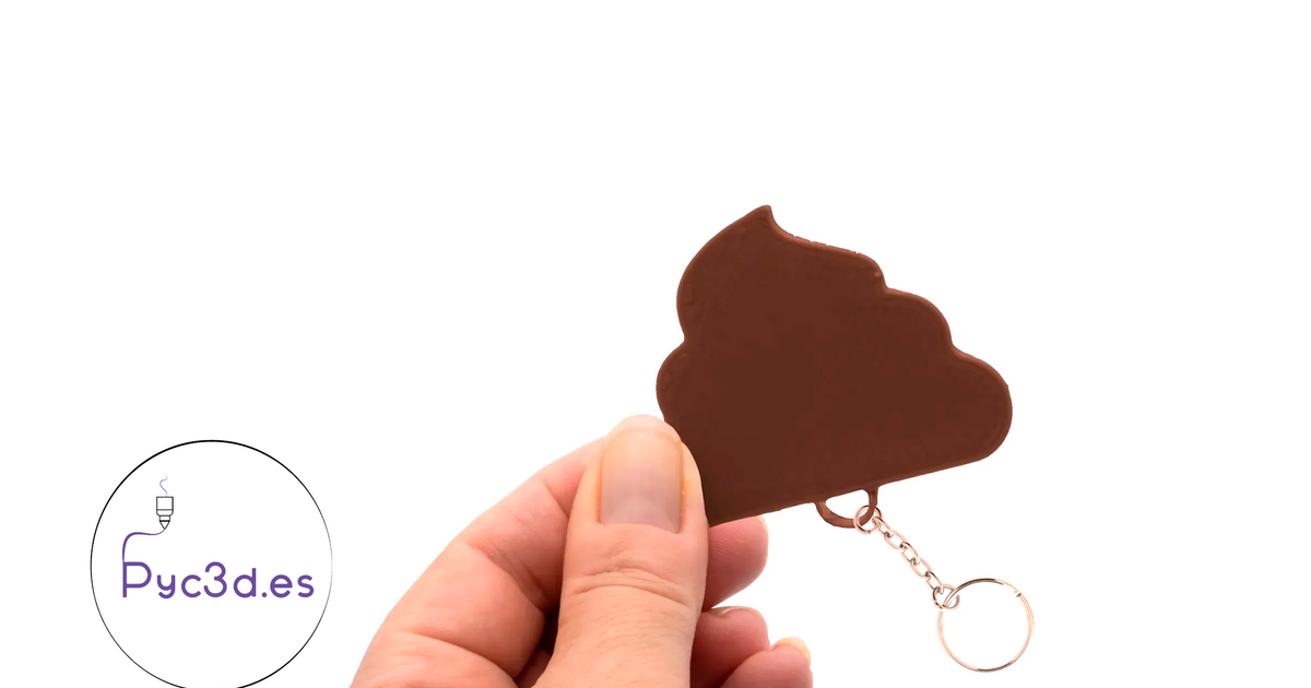POOP KEYRING SILHOUETTE 2D by PYC3D.ES | Download free STL model ...