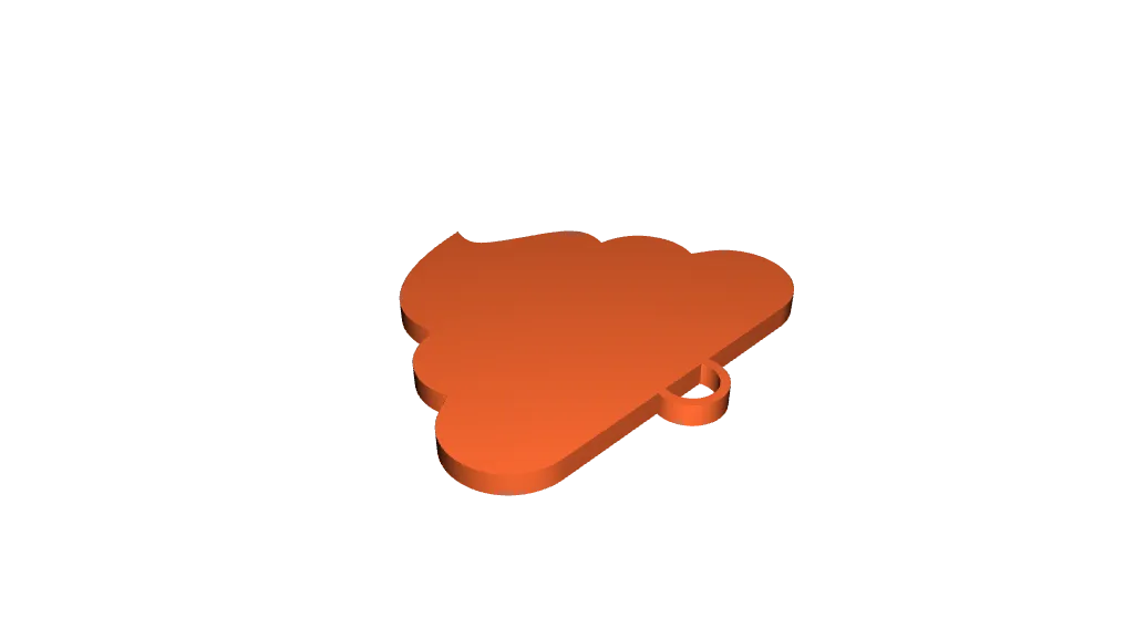 POOP KEYRING SILHOUETTE 2D by PYC3D.ES | Download free STL model ...