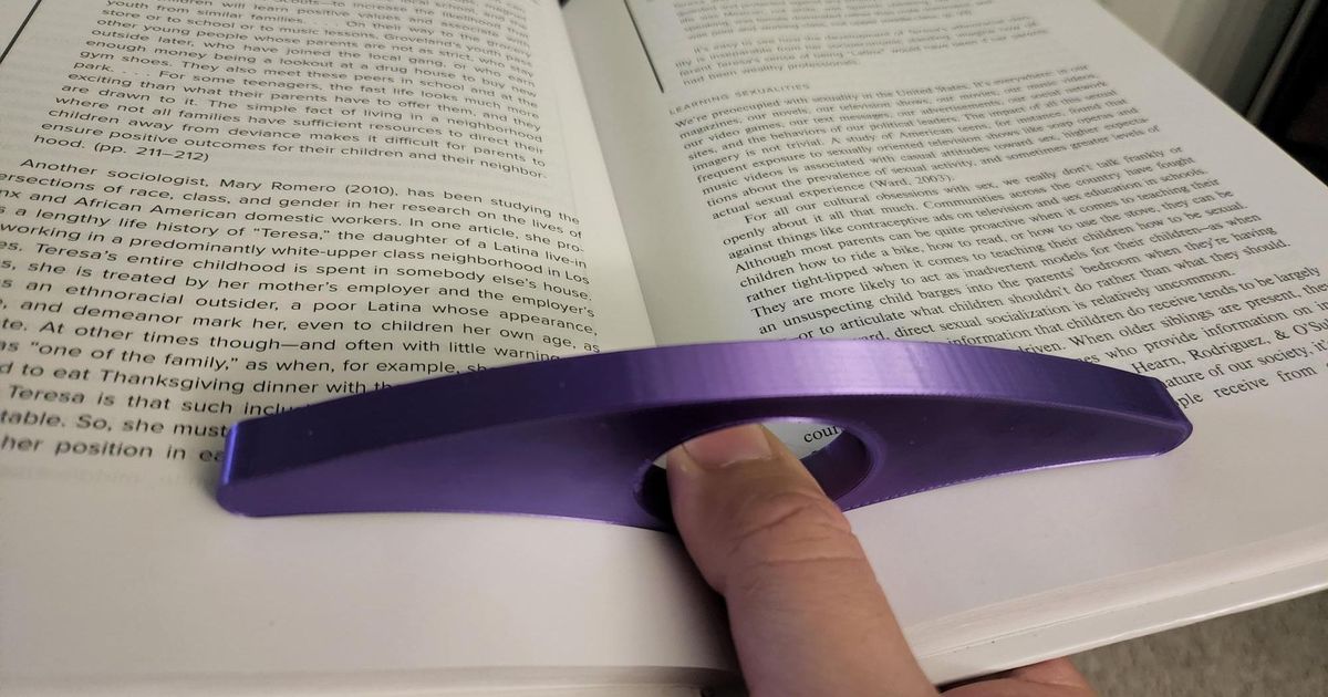 Book Page Holder by PrintMcGee | Download free STL model | Printables.com