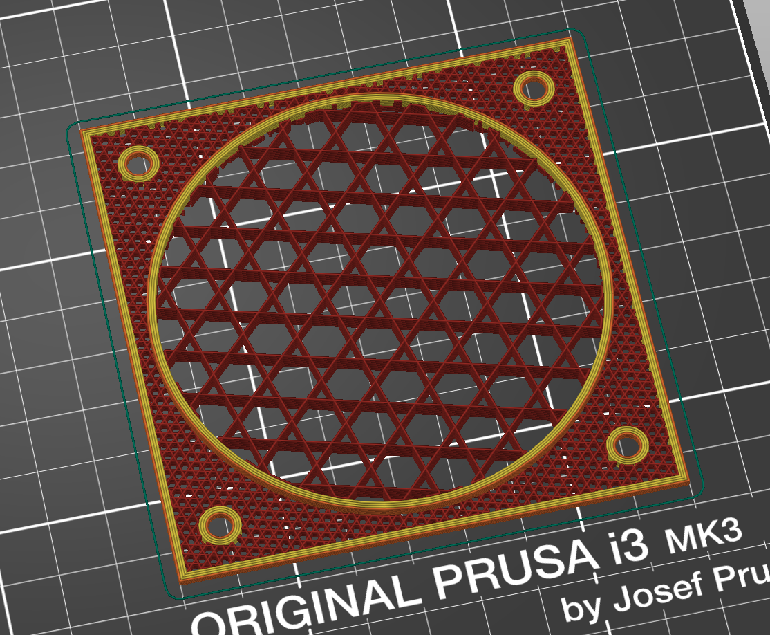 80mm Fan Cover - 7 infill themes for high flow, low profile by Triple G ...