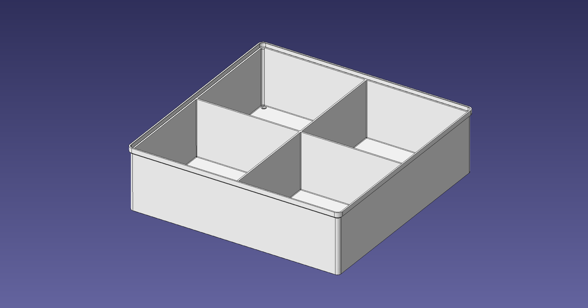4x4 units, full height, 2x2 grid Stackable Insertbox by Bodo | Download ...