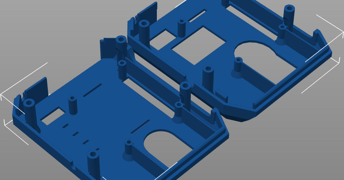 Raspberry Pi 4 rear display case holder for Ender 2 Pro by brenttech ...
