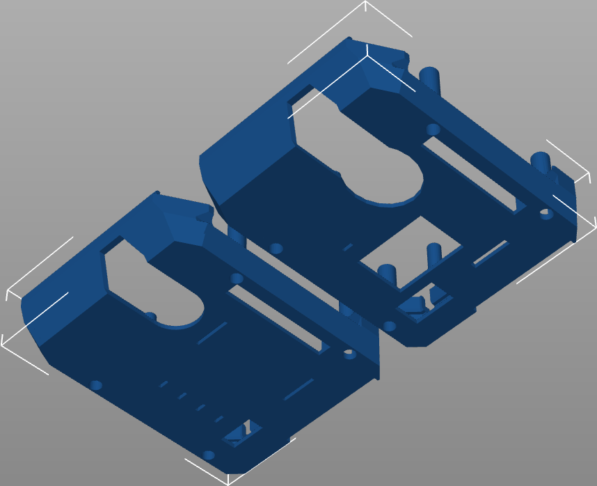 Raspberry Pi 4 rear display case holder for Ender 2 Pro by brenttech ...