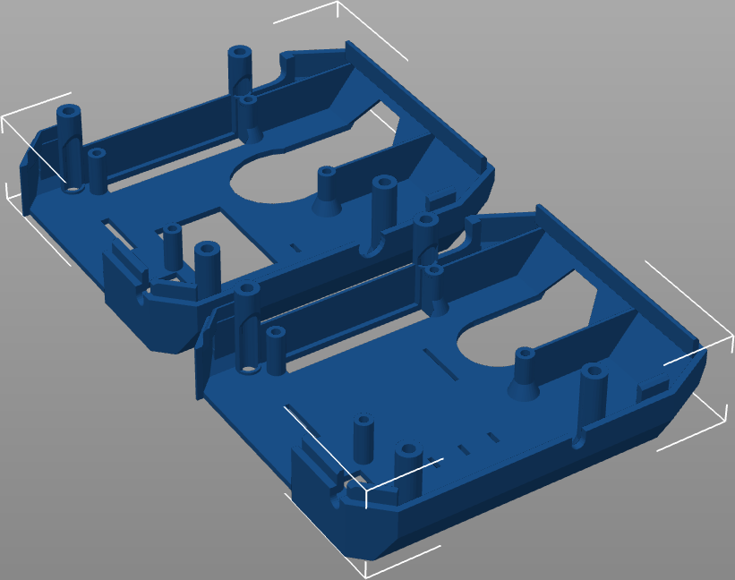 Raspberry Pi 4 rear display case holder for Ender 2 Pro by brenttech ...