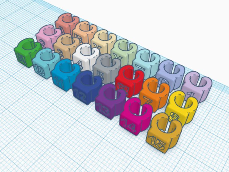 RESIZABLE CABLE LABELS SET by Botcan3D | Download free STL model ...