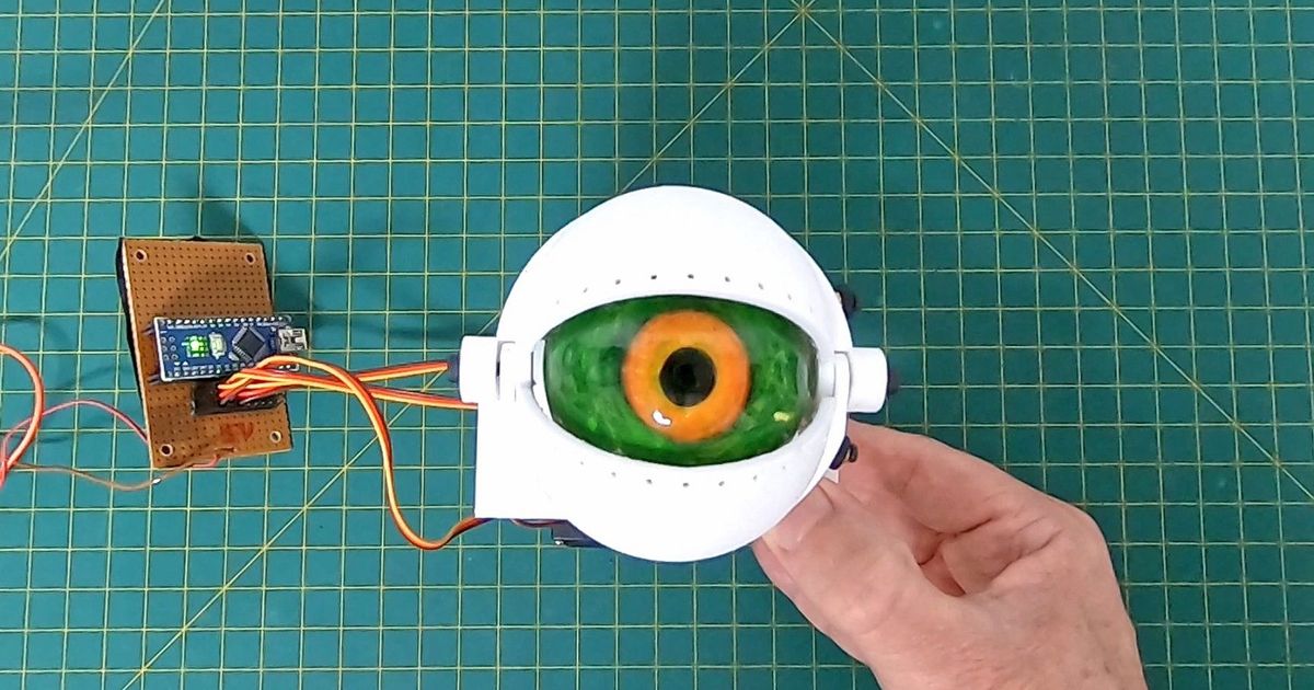 Animatronic Eye by HendrikxWorkshop | Download free STL model | Printables.com