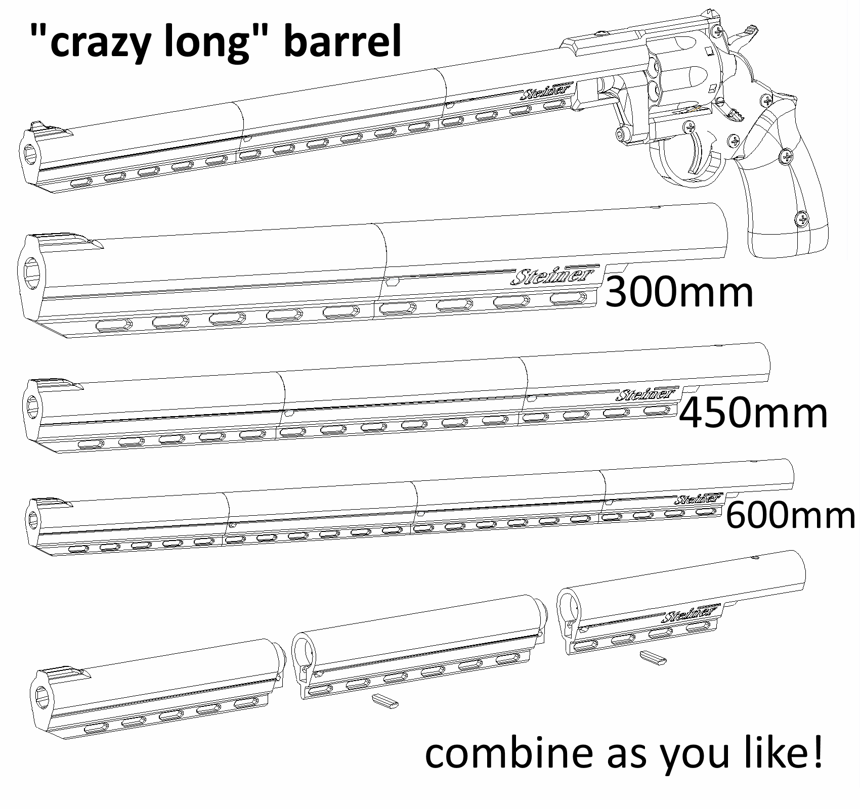 Prop Gun | Revolver - Single Action by DeSteiner | Download free STL ...