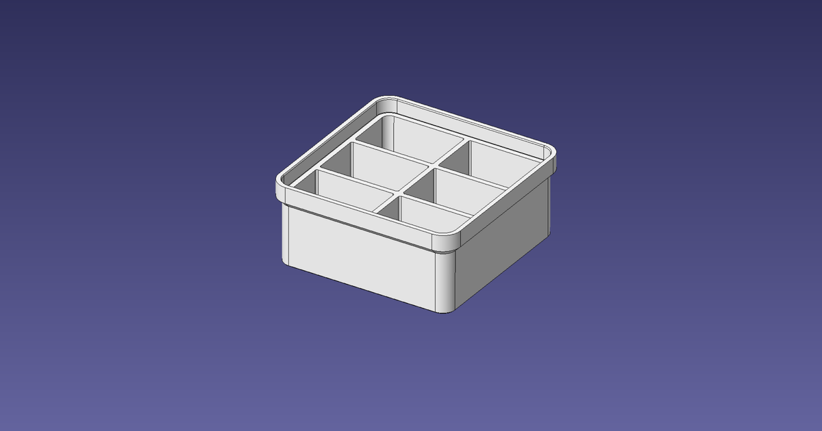 1x1 units, third height, 2x3 grid Stackable Insertbox by Bodo | Download free STL model ...