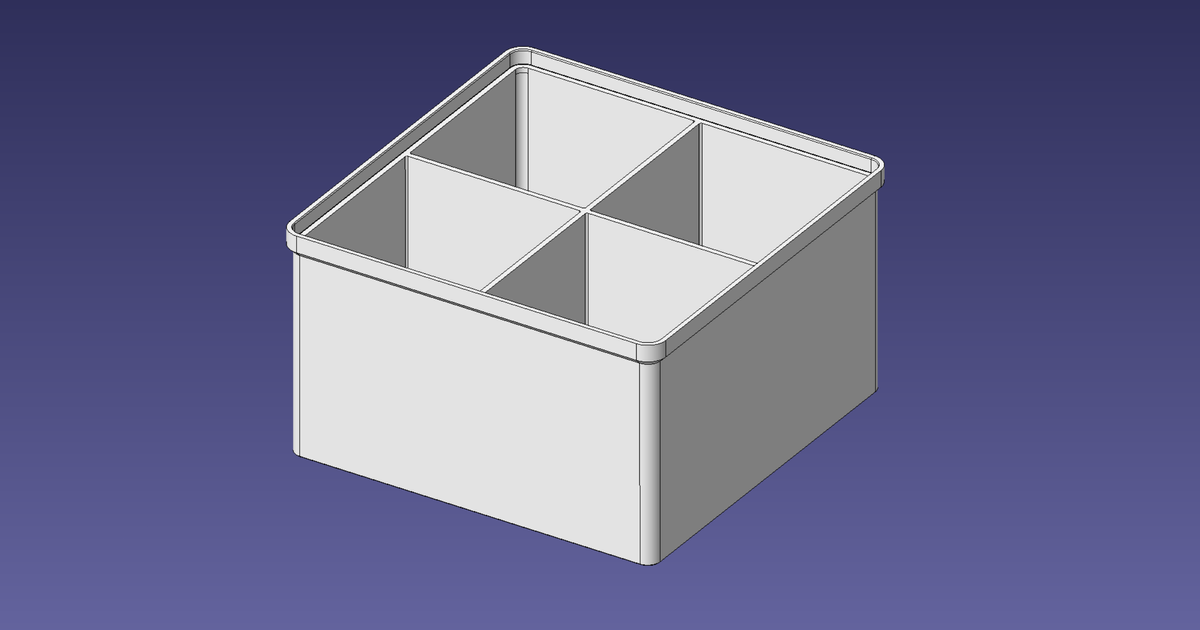 2x2 units, full height, 2x2 grid Stackable Insertbox by Bodo | Download ...
