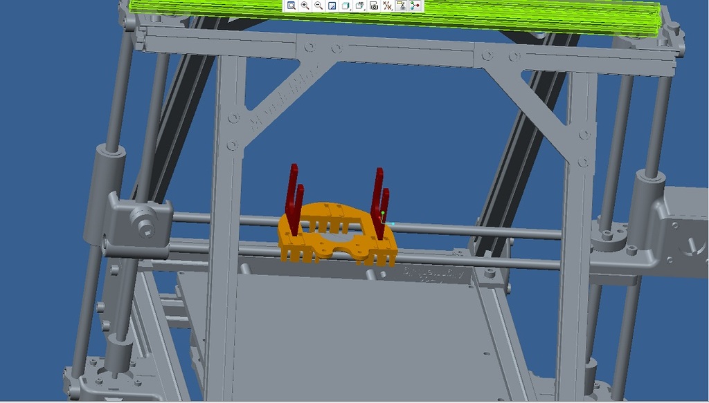 Mendel max 1.5 bmg x2 dual extruder Y-axis shuttle. by jimbob ...