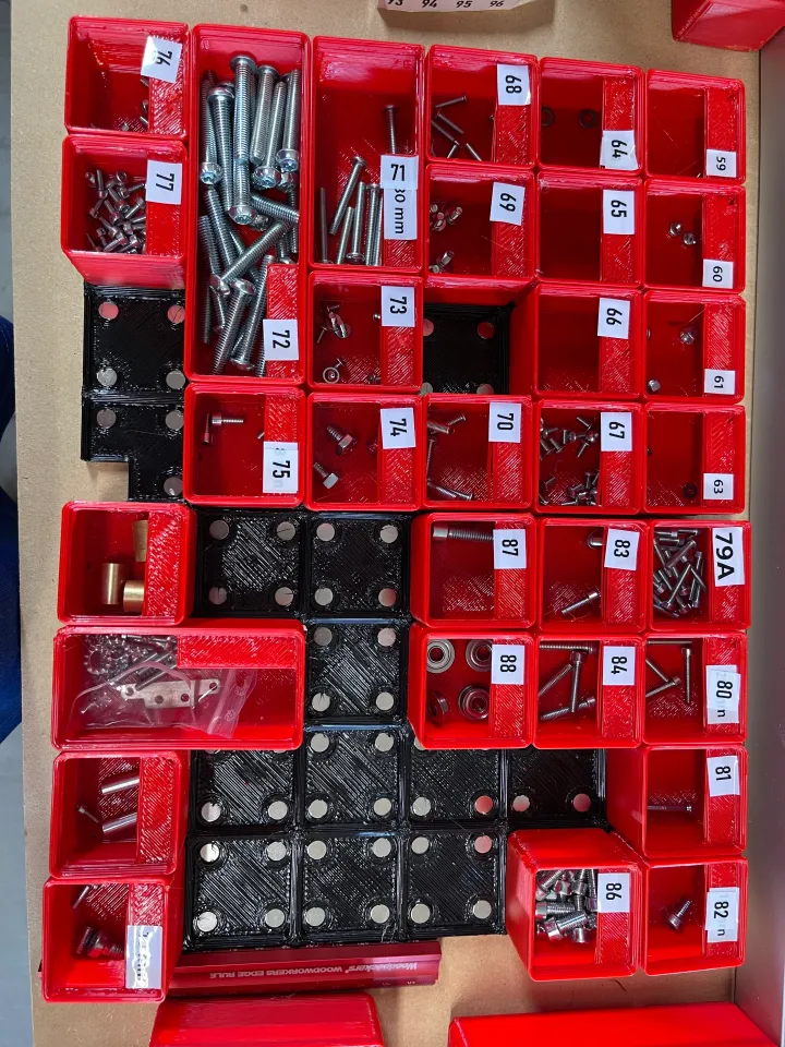 Gridfinity bins for Versastak drawer system (and Tstak) by bnieco ...