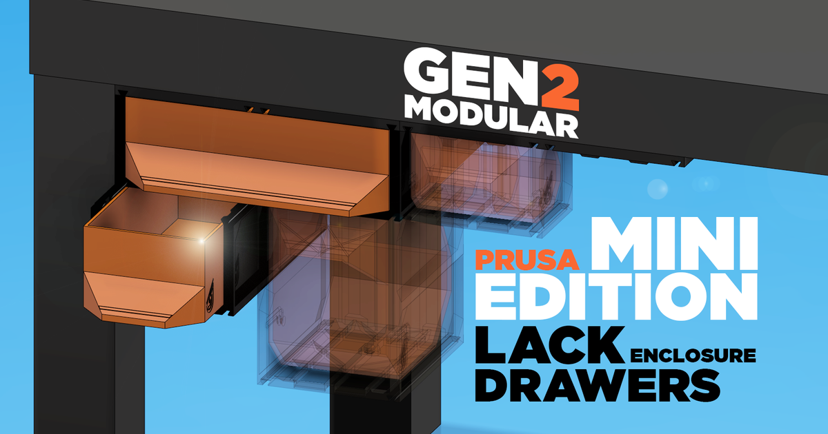 Gen2 Modular Mini Edition Lack Enclosure Drawers autorstwa Jerrari ...