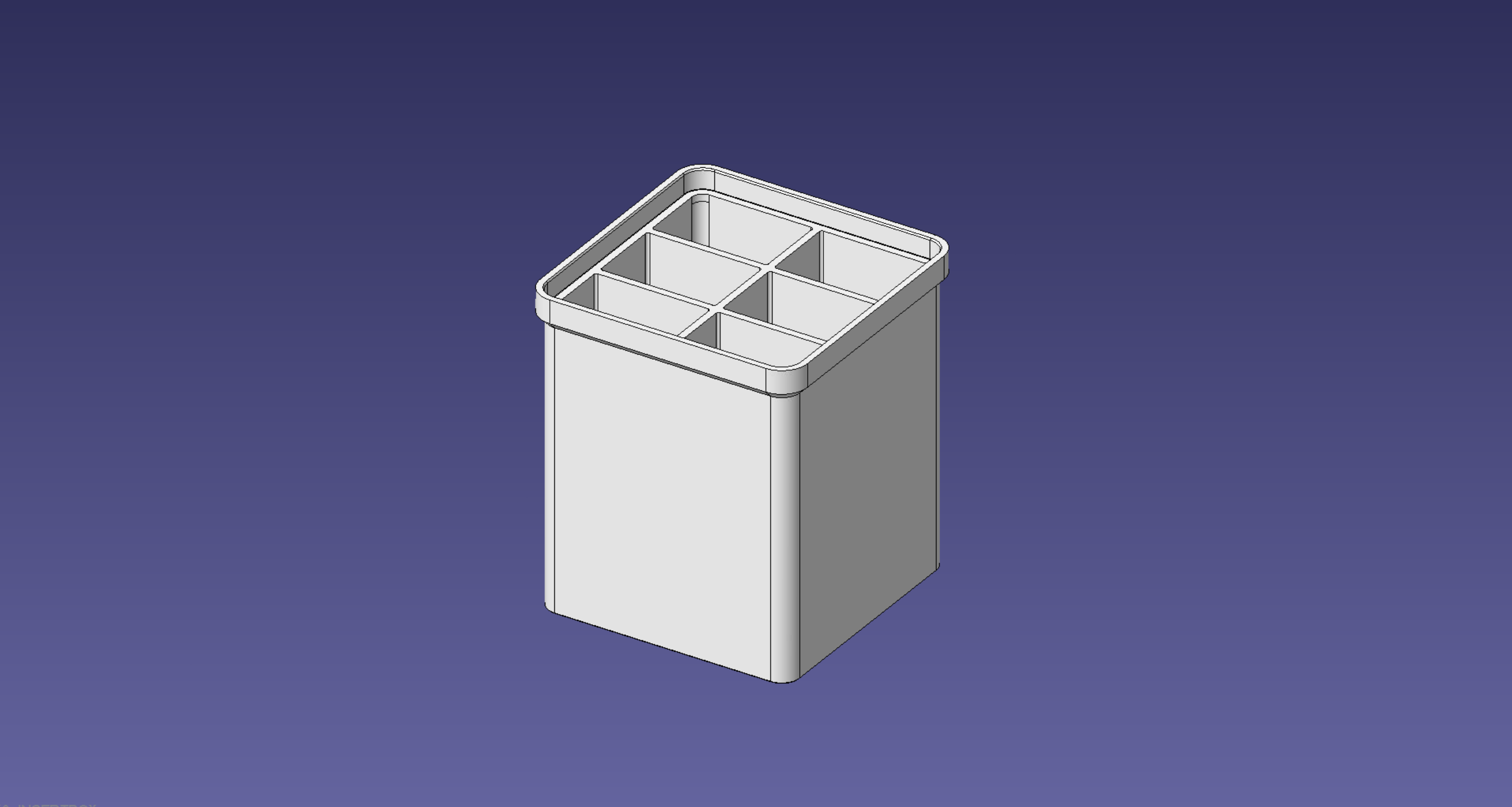1x1 units, full height, 2x3 grid Stackable Insertbox by Bodo | Download ...