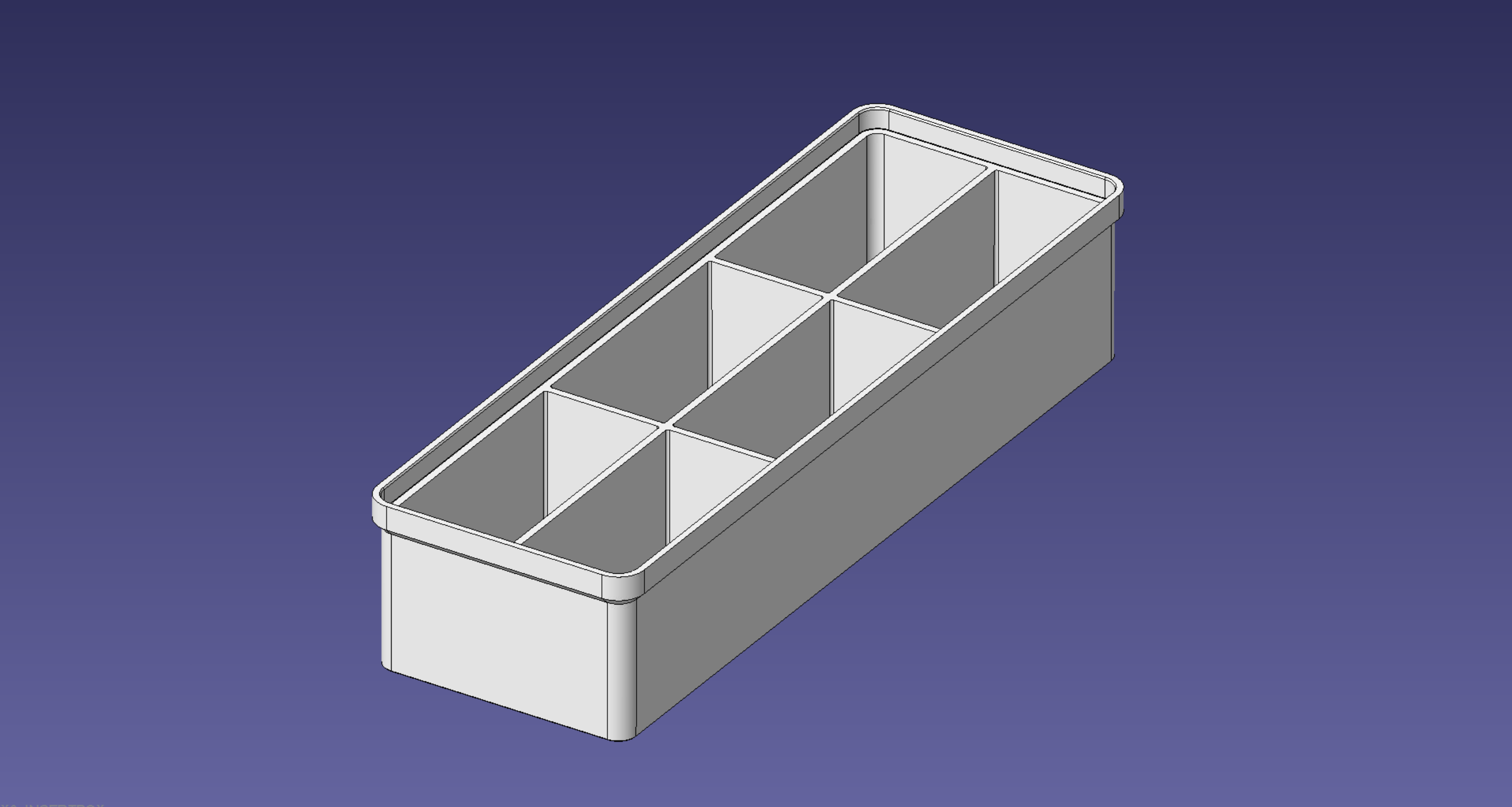 1x3 units, half height, 2x3 grid Stackable Insertbox by Bodo | Download ...