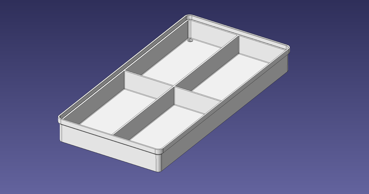 2x4 units, third height, 2x2 grid Stackable Insertbox by Bodo ...
