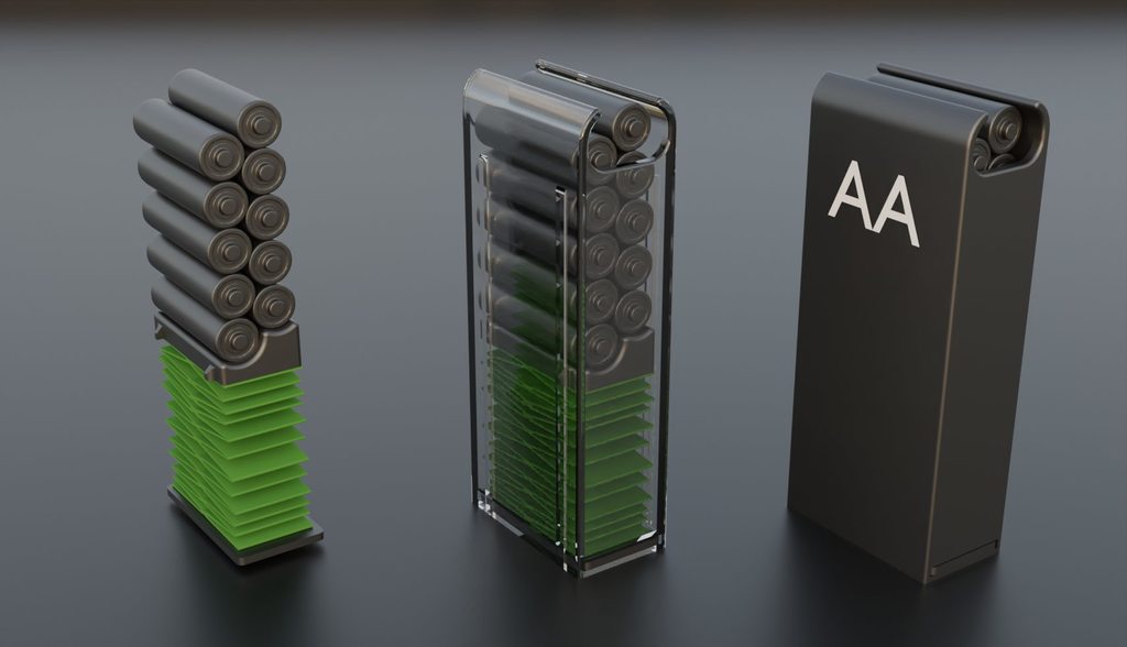 Magazine Battery holder (AA) by Jallim | Download free STL model ...
