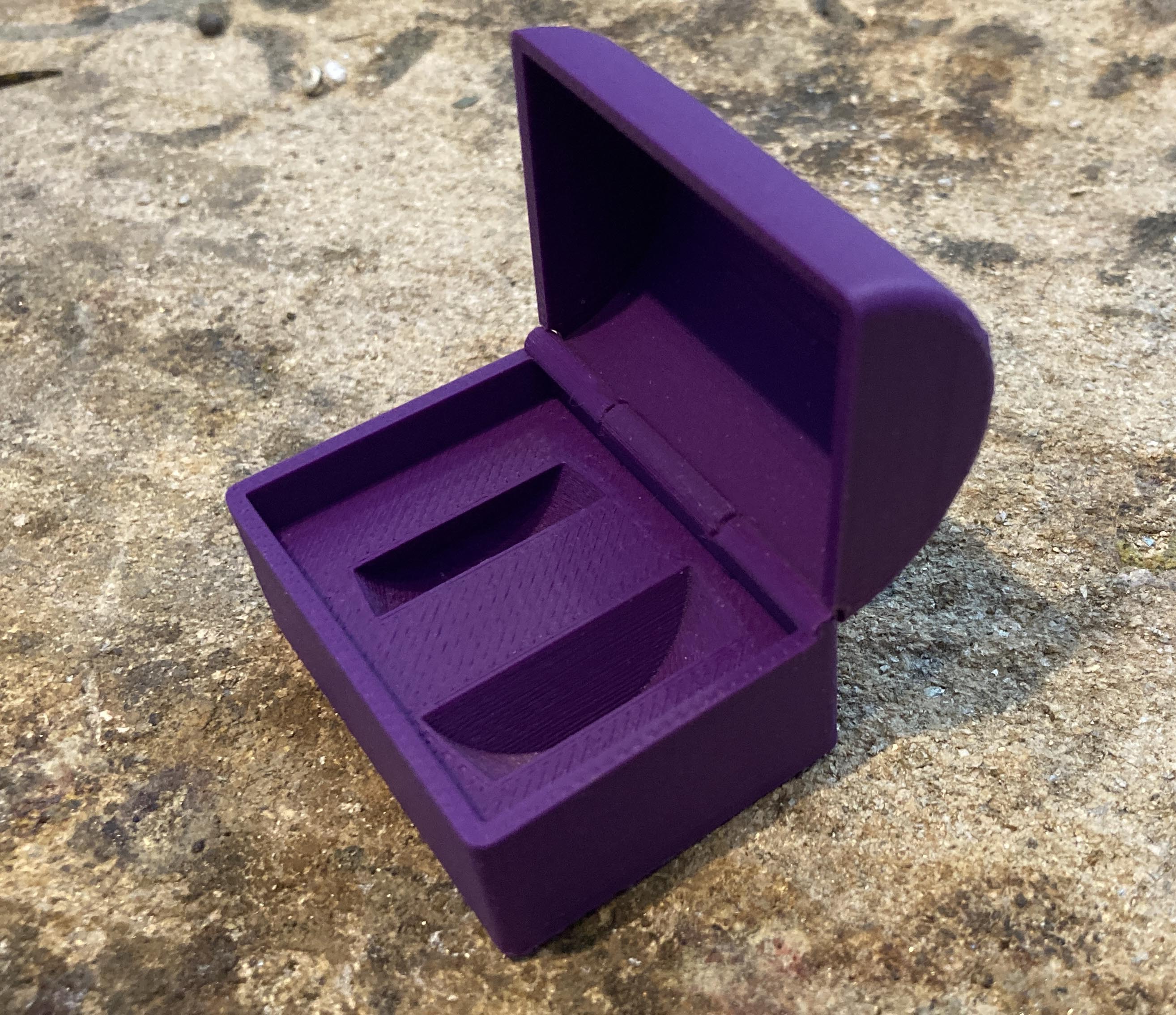 wedding rings box hinged by rubenzilzer | Download free STL model ...