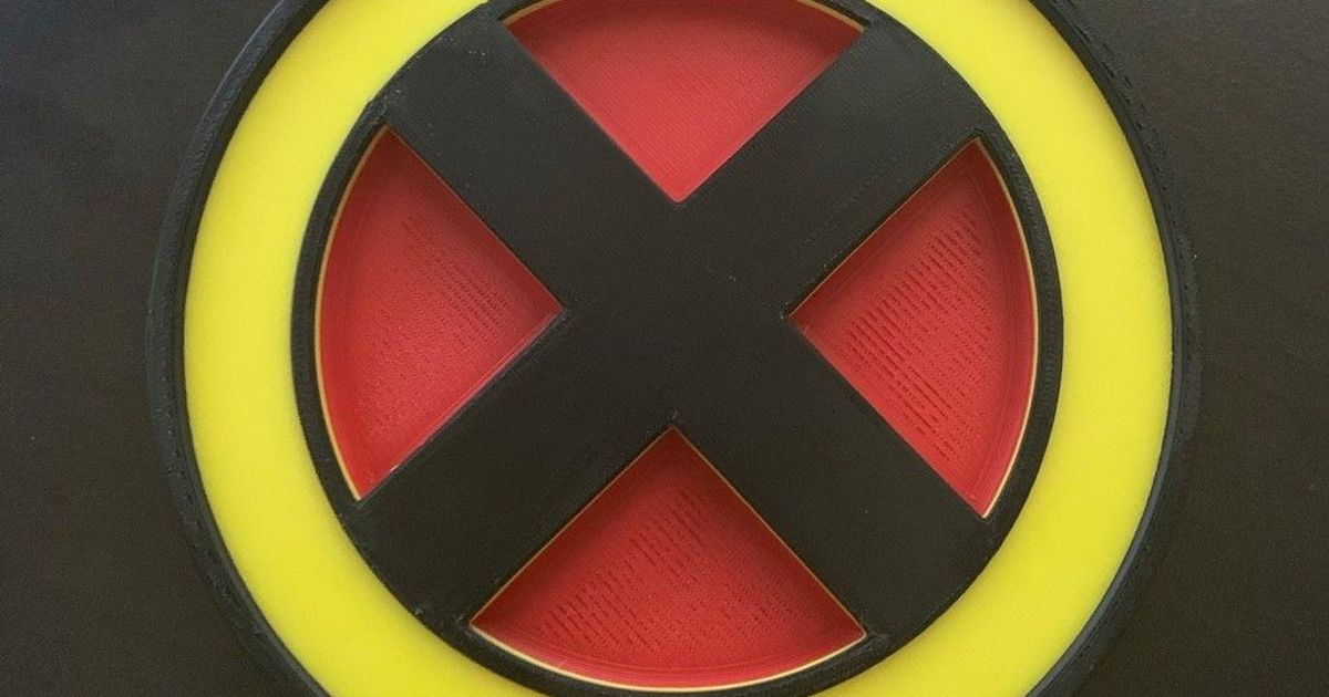 X-Men Logo Coaster by Kevin Micallef | Download free STL model ...