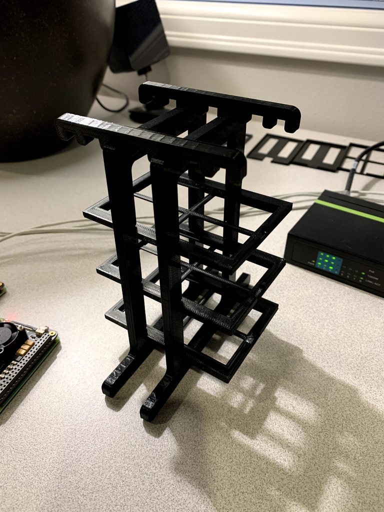 raspberry pi 4 rack by k7n | Download free STL model | Printables.com