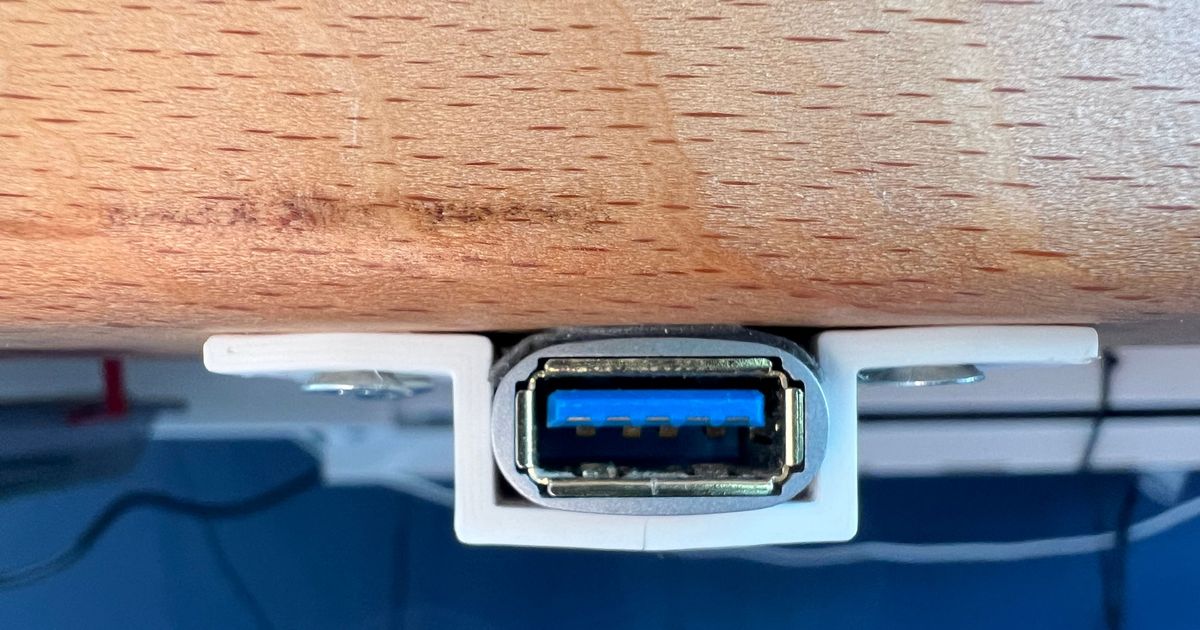 USB Table Mount by Julian | Download free STL model | Printables.com