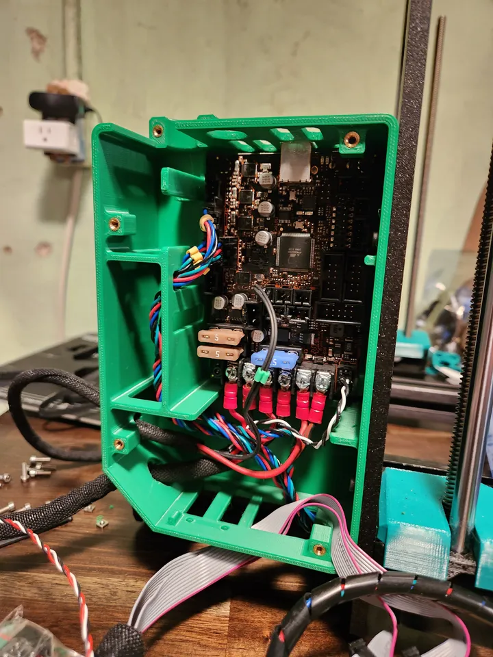 Big Einsy with inserts, vertical exit, plug and play, and psu cable ...