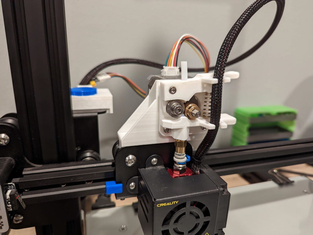 Ender 3 / CR-10 Extruder Arm/Base for Direct Drive with Cable Holder by ...
