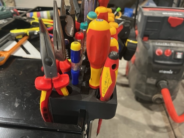 Toolholder for pliers and screwdrivers for toolcart by ...