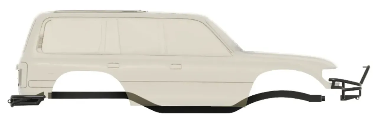 1/10 Scale LC80 Front Tube Bumper by Neily | Download free STL model ...