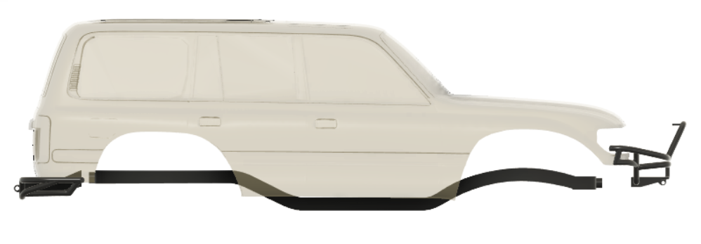 1/10 Scale LC80 Front Tube Bumper by Neily | Download free STL model ...
