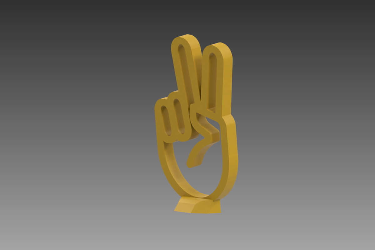 PEACE Sculpture Design decoration by FDMBRO | Download free STL model ...