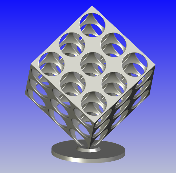 Cube 30p3spheres special by GeertL | Download free STL model ...