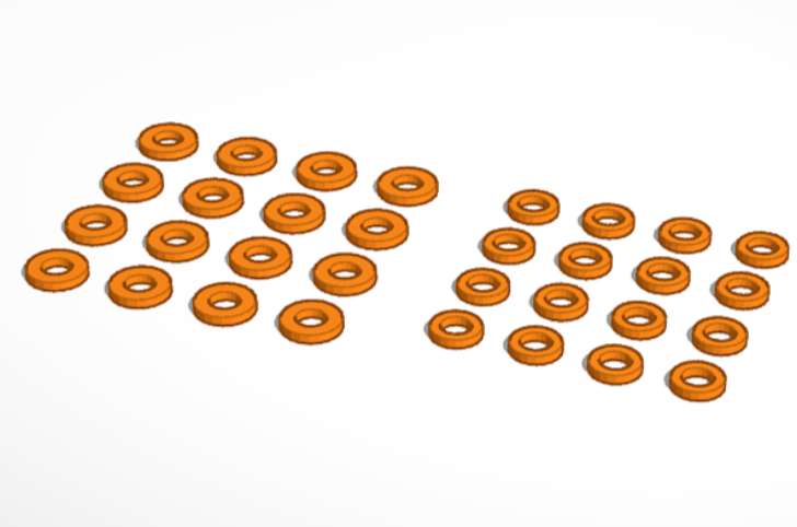 3mm washers - various sizes by EduOzzy | Download free STL model ...
